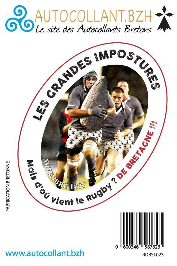 Breton sticker the invention of rugby – Autocollant BZH