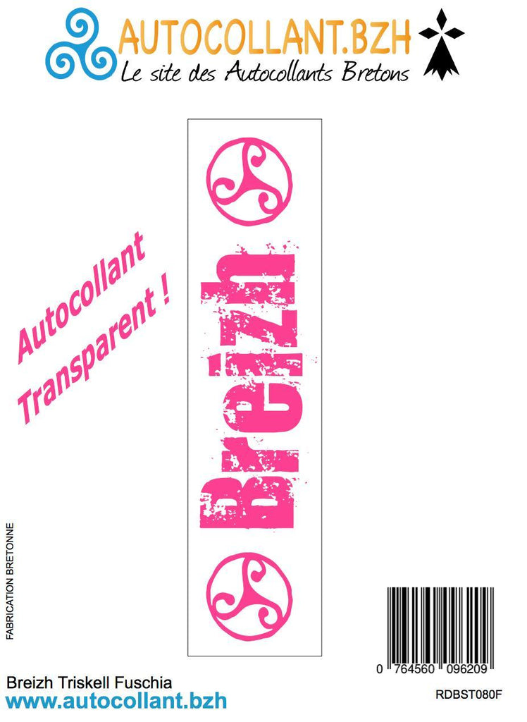 Breton Breizh and Triskell sticker – Autocollant BZH